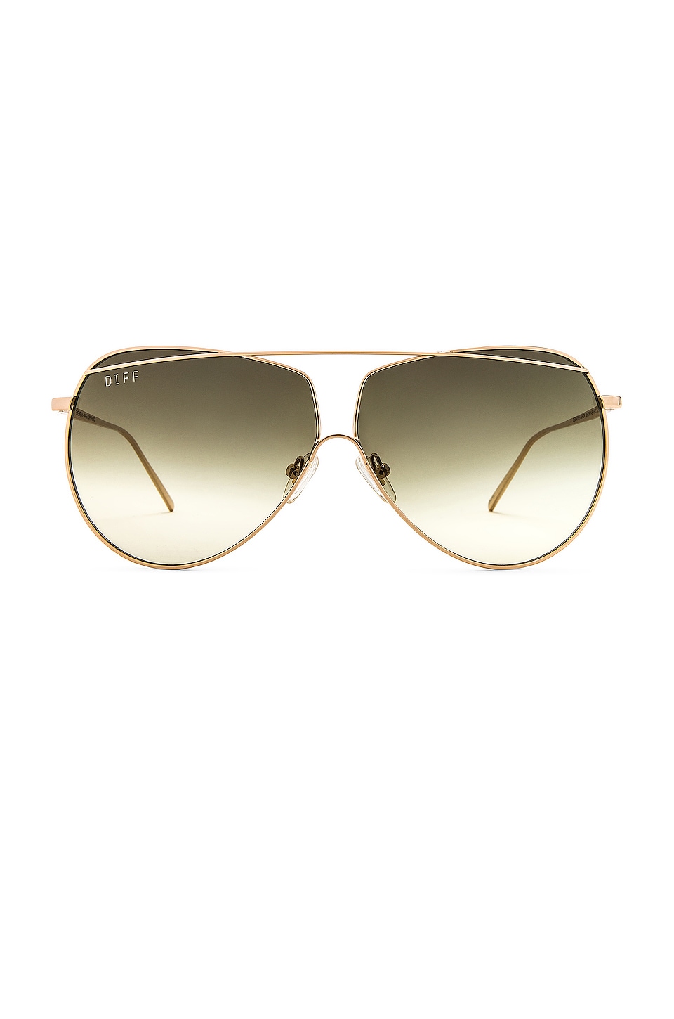 DIFF EYEWEAR Maeve in Gold & G15 Gradient | REVOLVE