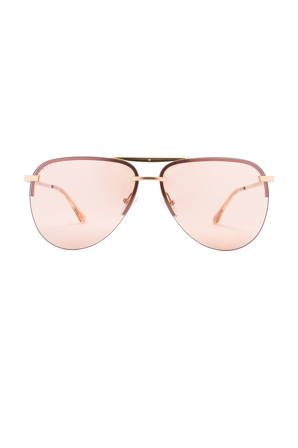 DIFF EYEWEAR Tahoe Sunglasses in Gold & Honey Crystal Flash | REVOLVE
