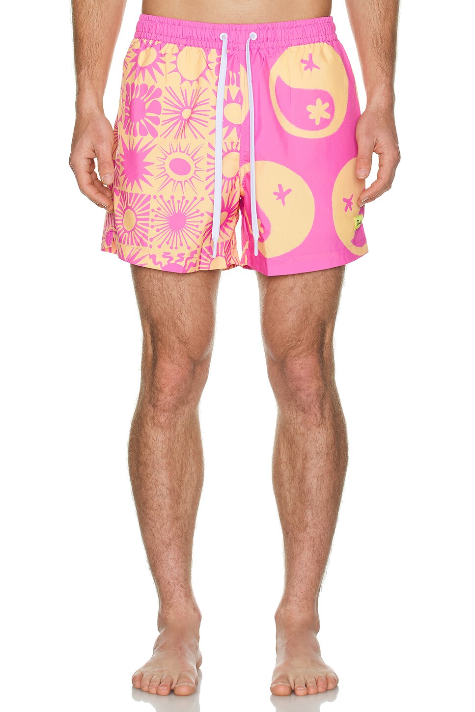 Duvin Design Sunburst Swim Short in Pink | REVOLVE