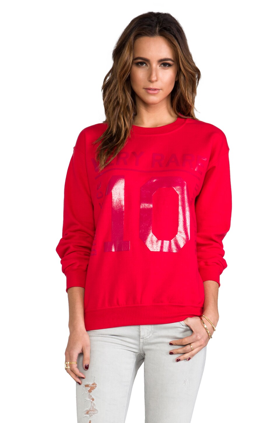 Dimepiece Very Rare Sweatshirt in Red | REVOLVE