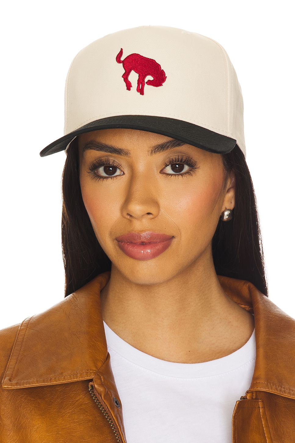 Darlin Horse Cap in Cream & Red | REVOLVE