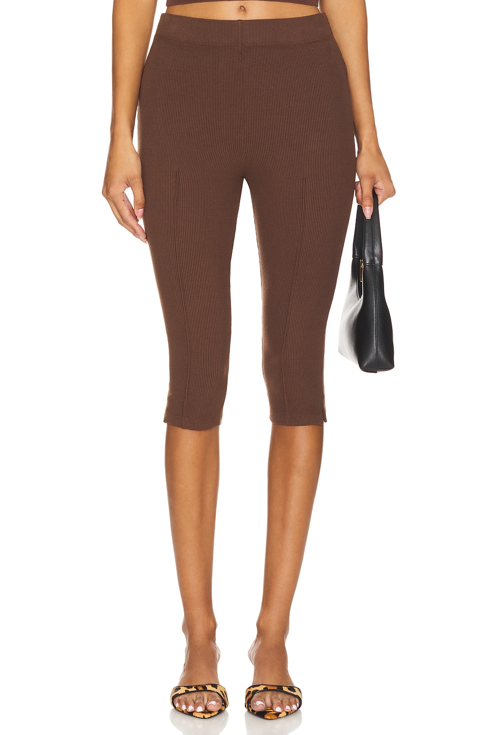 DONNI. The Rib Pedal Pusher in Walnut | REVOLVE