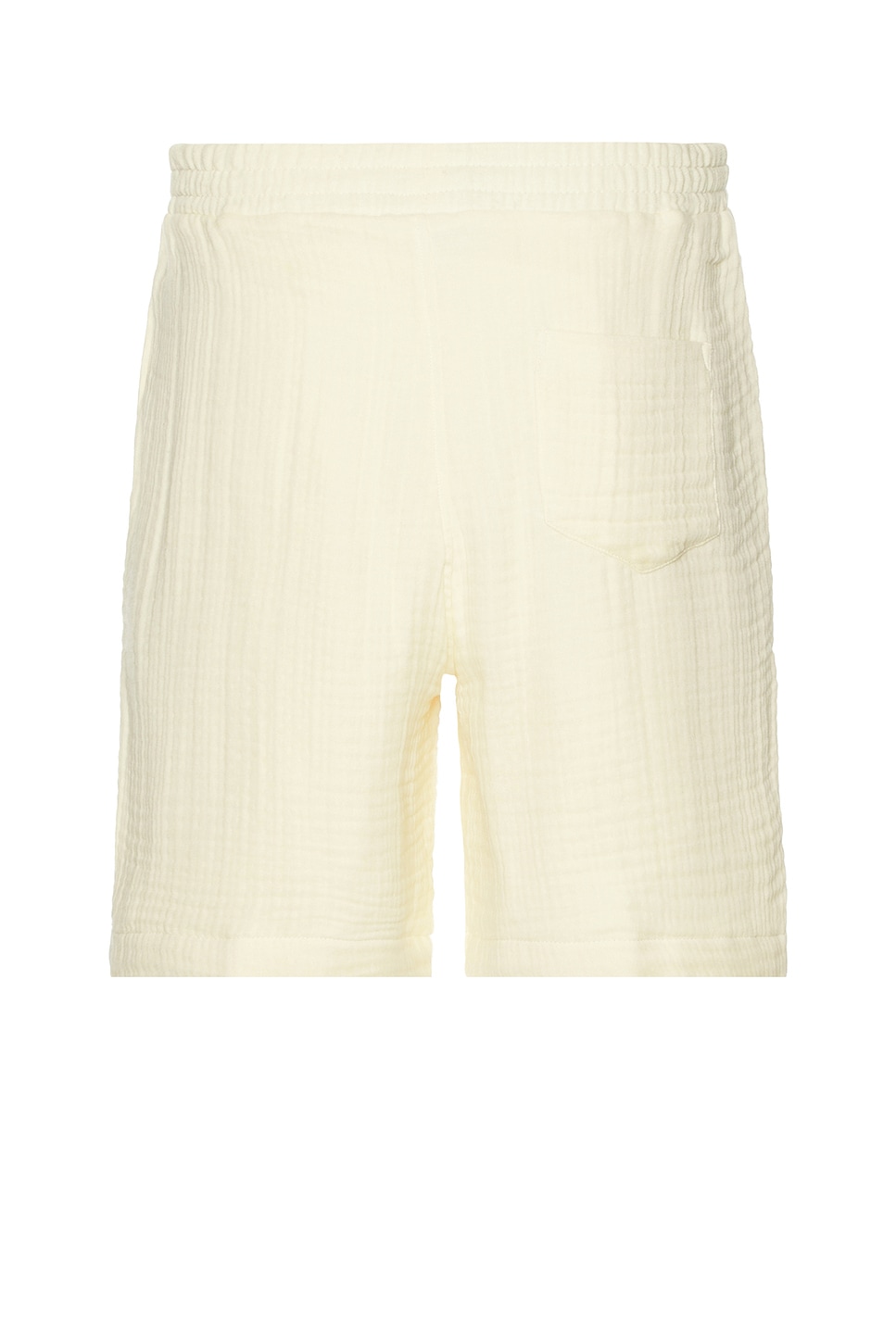 Daily Paper Enzi Seersucker Shorts in Icing Yellow | REVOLVE
