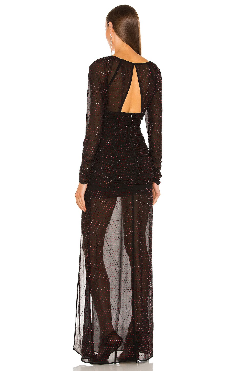 DUNDAS x REVOLVE Stardust Maxi Dress in Black and Ruby | REVOLVE