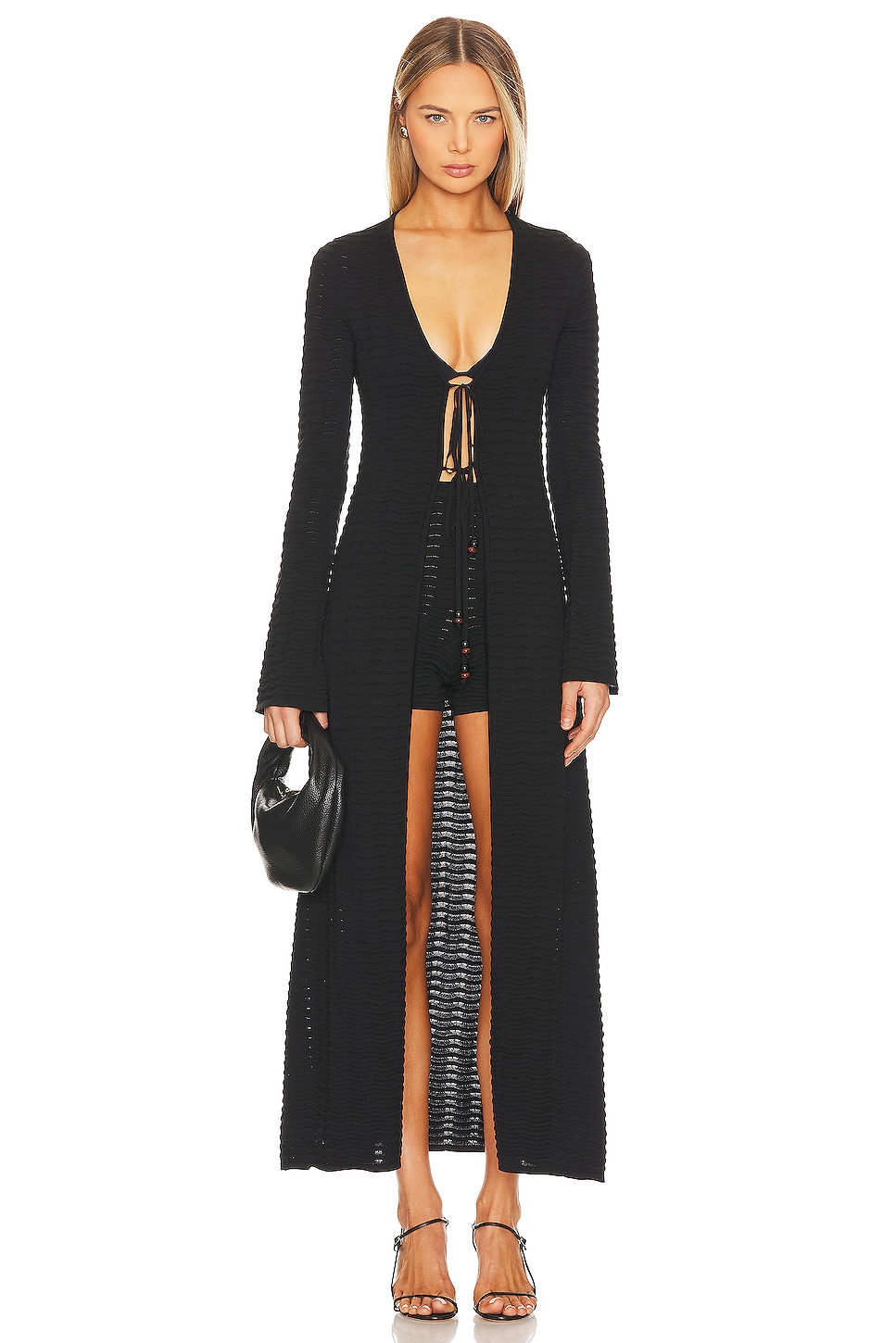 DEVON WINDSOR Liv Robe in Black | REVOLVE