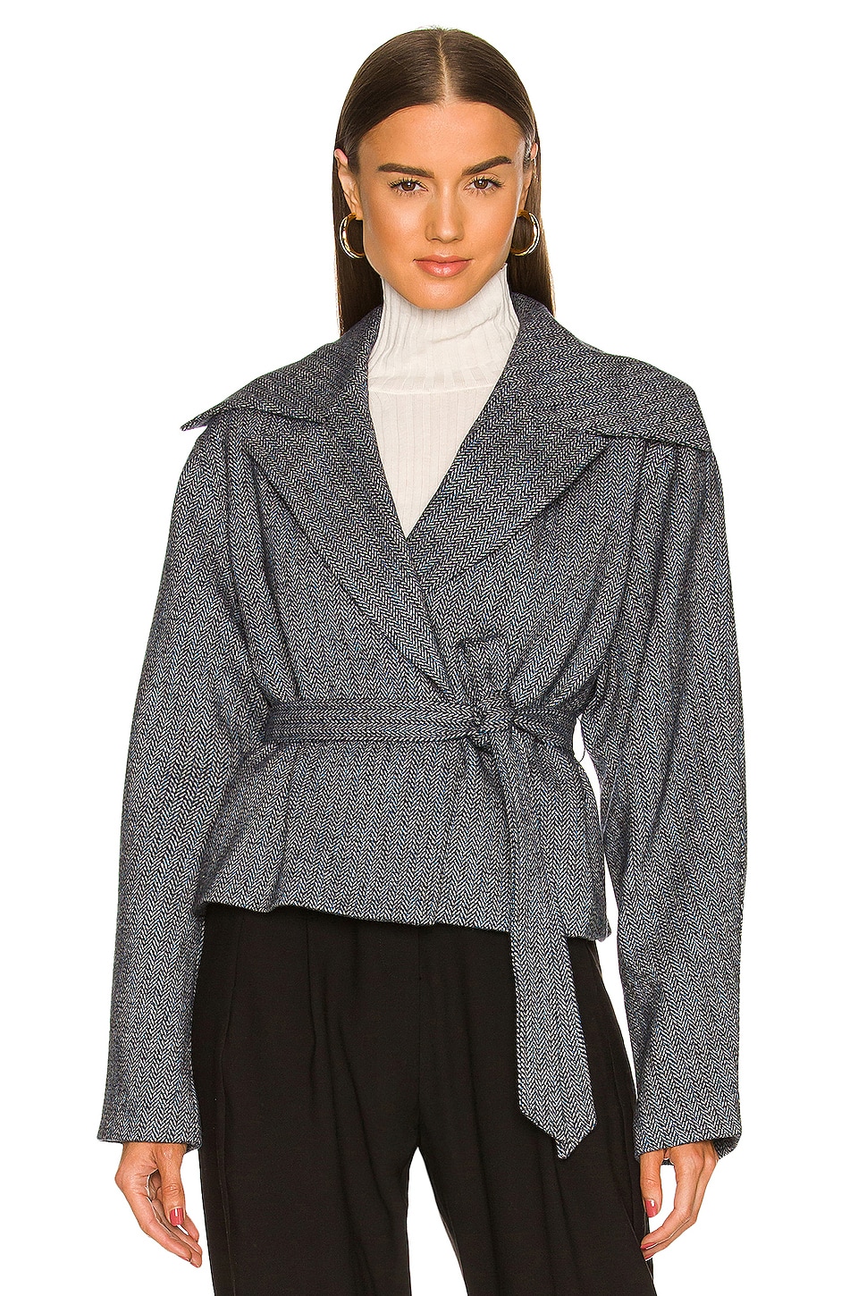 EAVES Clover Jacket in Black & Blue Multi | REVOLVE