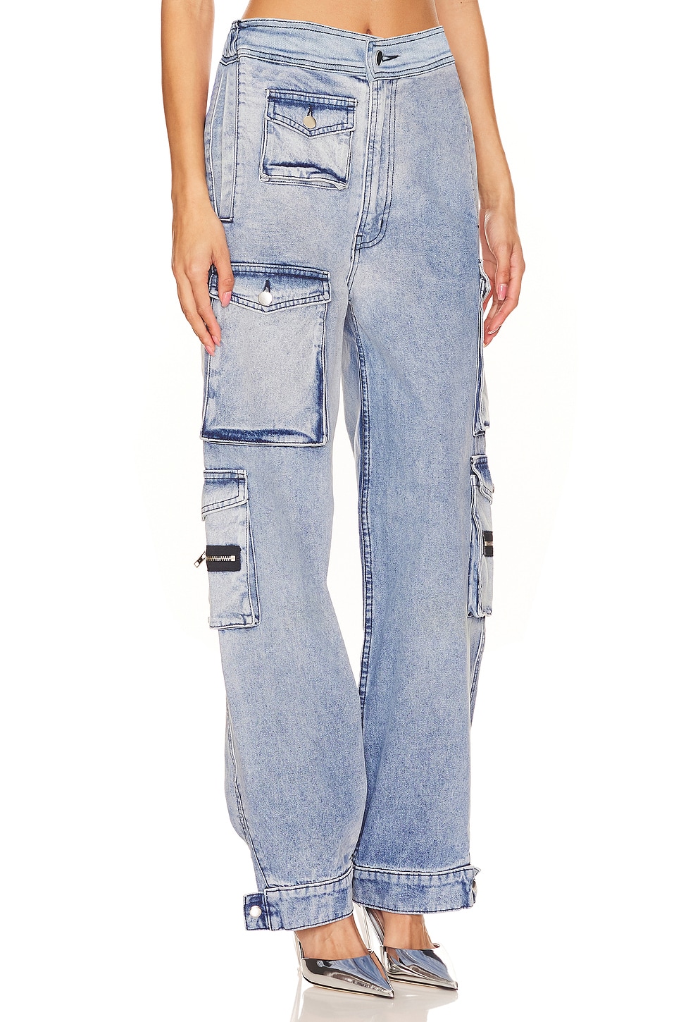 EB Denim Cargo Pants in Rain Wash | REVOLVE