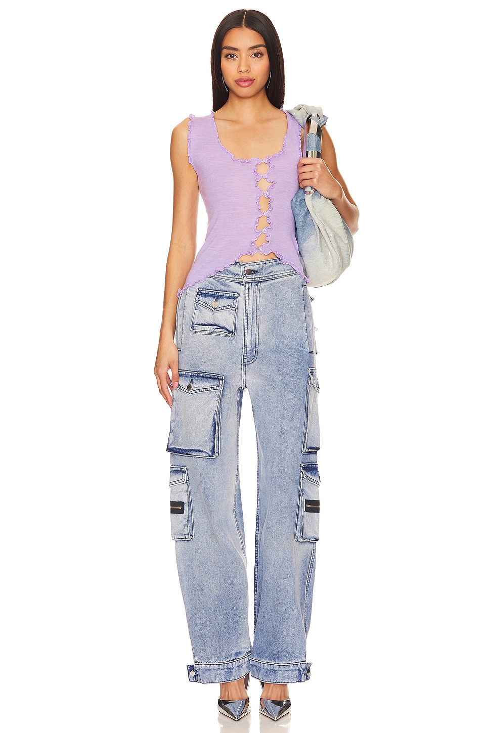 EB Denim Cargo Pants in Rain Wash | REVOLVE