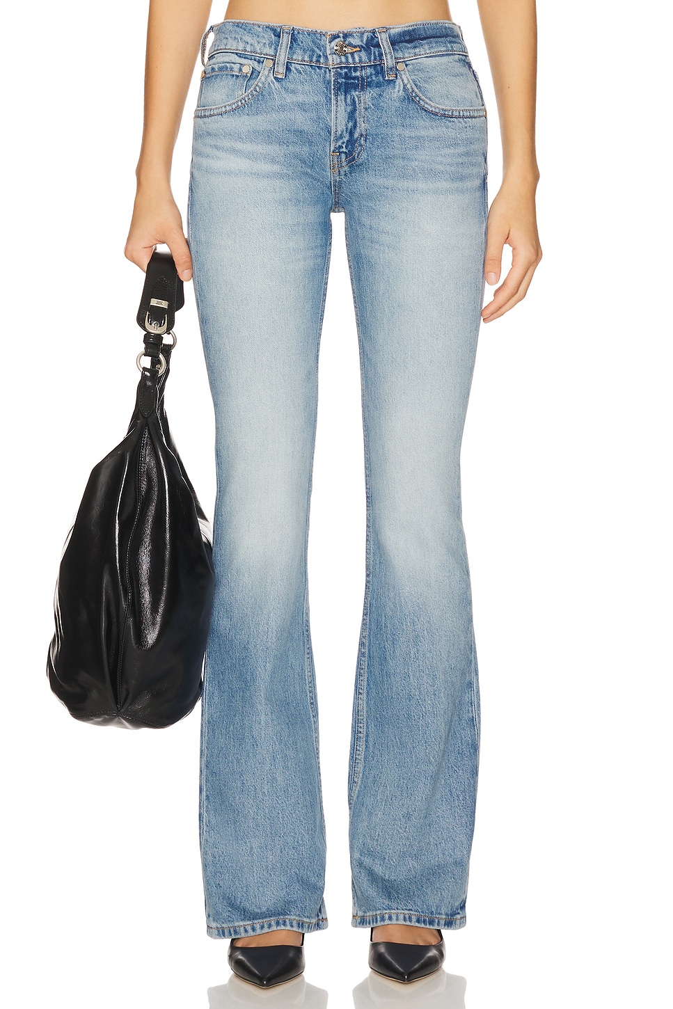 EB Denim Maria Mid Rise Bootcut Jeans in Windemere | REVOLVE