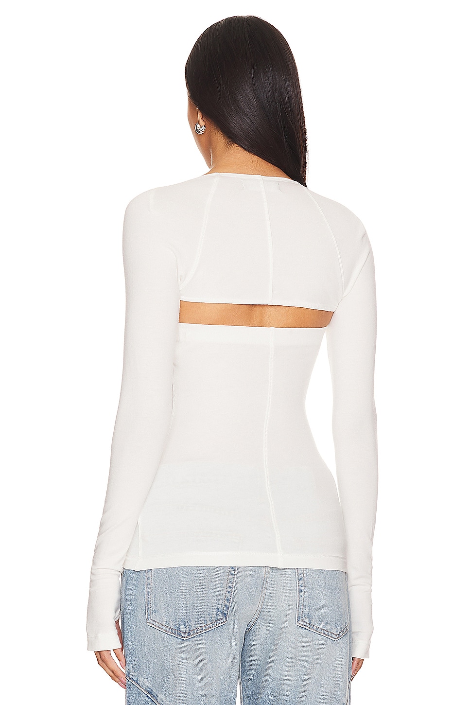 EB Denim Convertible Top in White | REVOLVE
