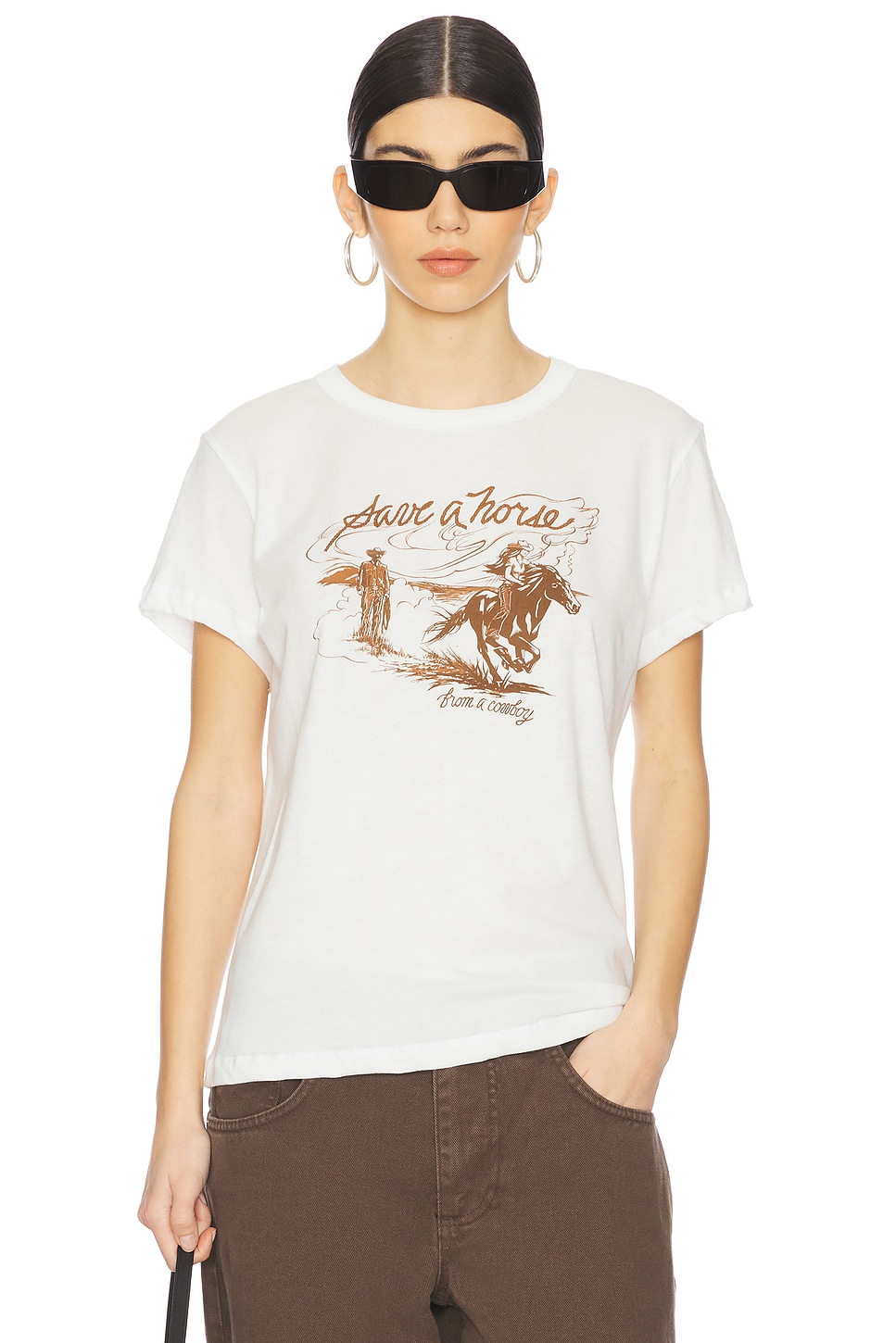 EB Denim x REVOLVE Save A Horse Tee in Vintage White | REVOLVE
