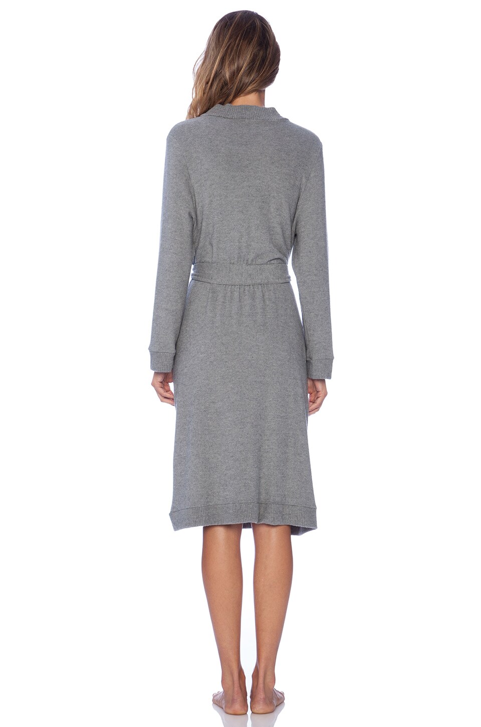 eberjey Cozy Time Robe in Heather Grey | REVOLVE