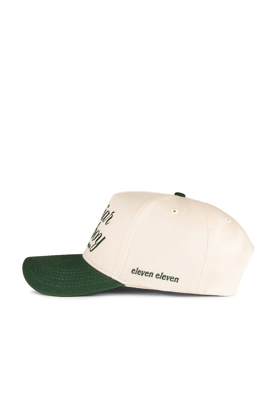 Eleven Eleven Caviar Cowboy Cap in Beige & Forest Green | REVOLVE