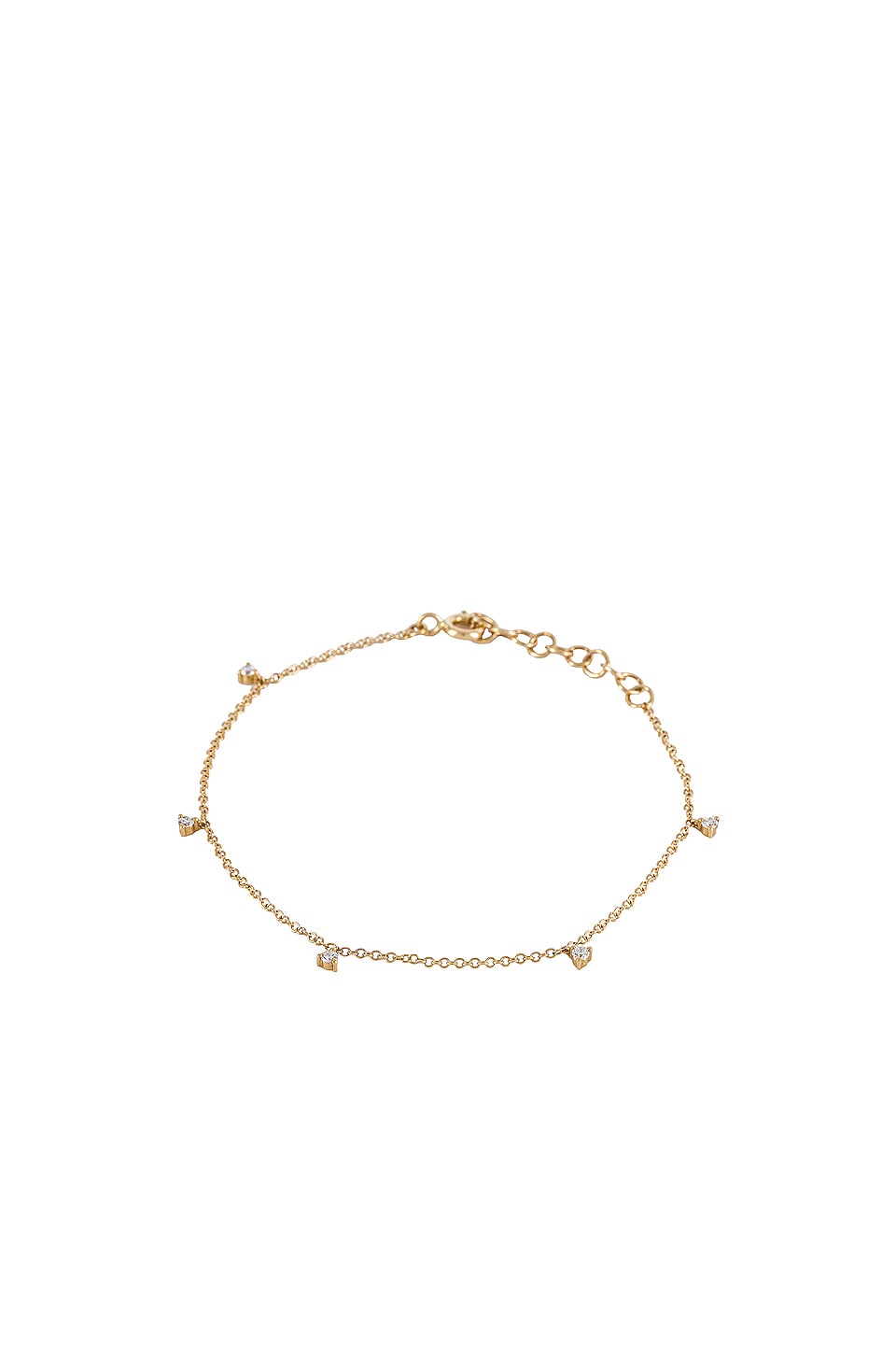 EF COLLECTION 14k Gold Diamond Bracelet in Yellow Gold | REVOLVE