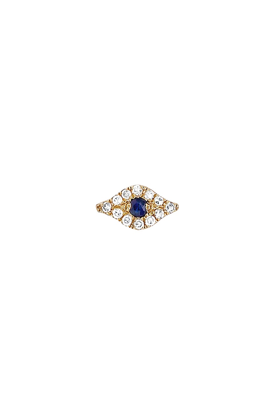 EF COLLECTION Mini Diamond Evil Eye Stud Earring in Gold | REVOLVE
