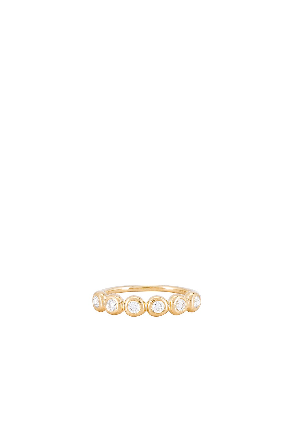EF COLLECTION Diamond Pillow Stack Ring in Gold | REVOLVE