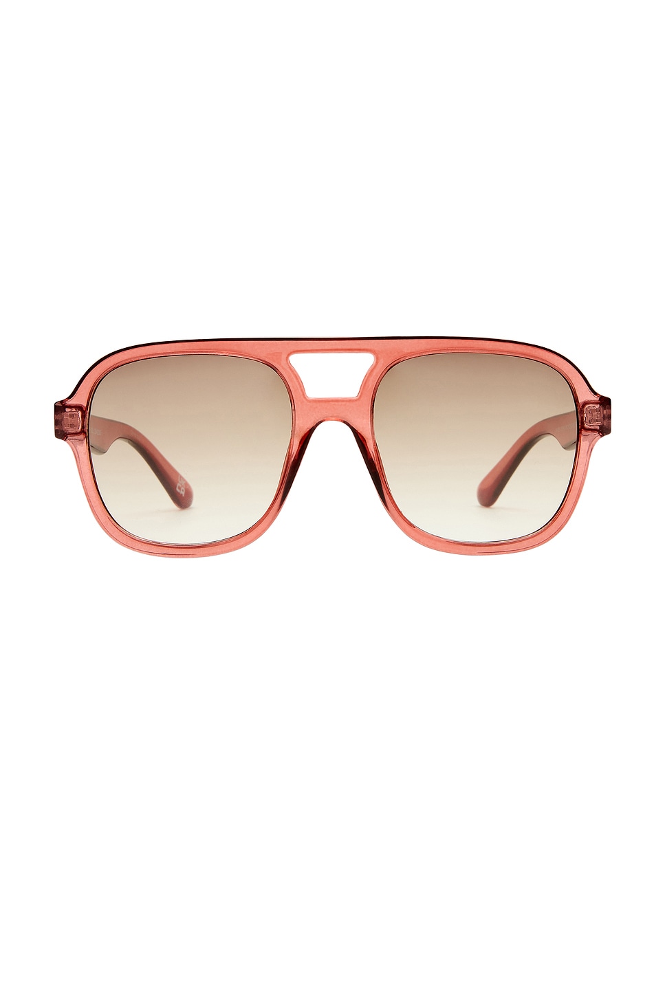 AIRE Whirlpool Sunglasses in Peach Quartz & Brown Grad | REVOLVE