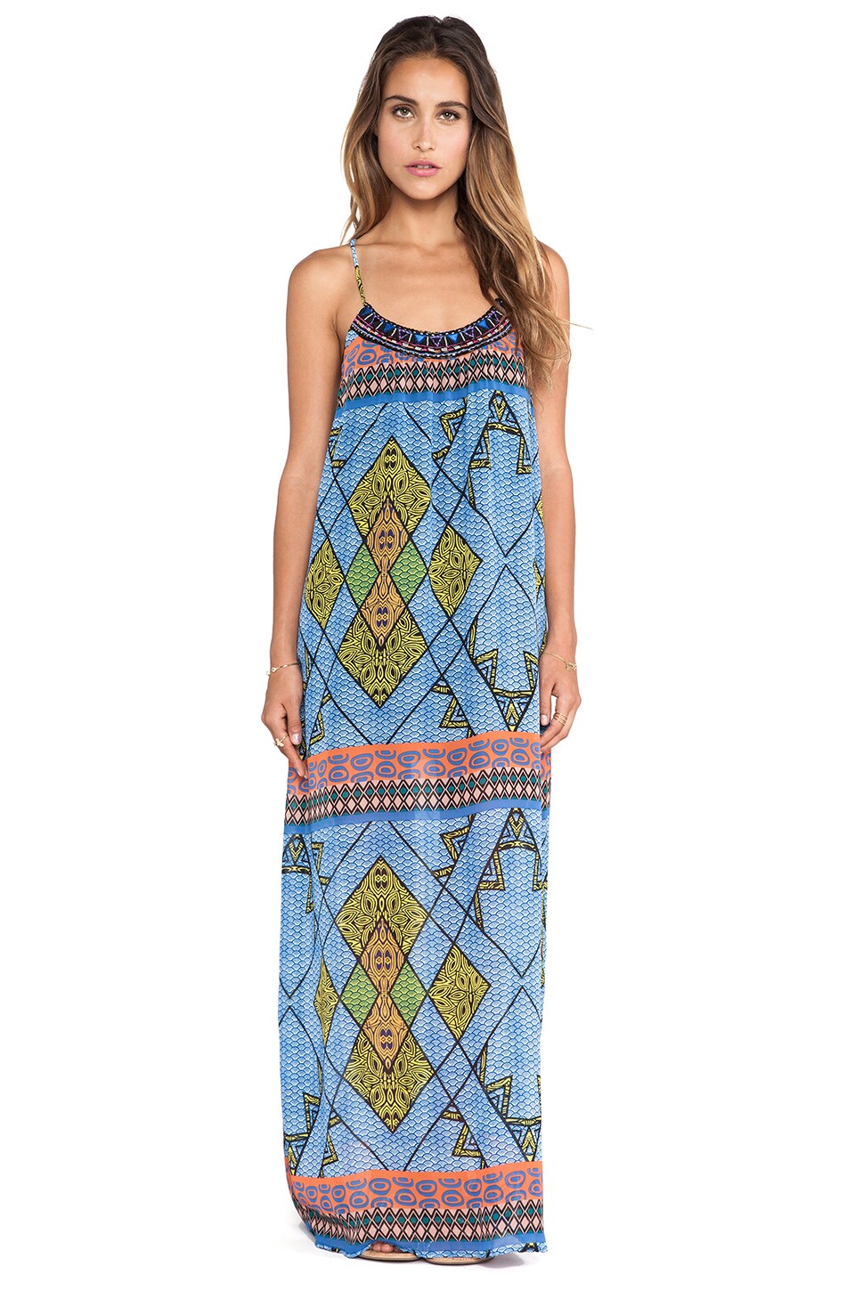 Eight Sixty Maxi Dress in Blue & Multi | REVOLVE