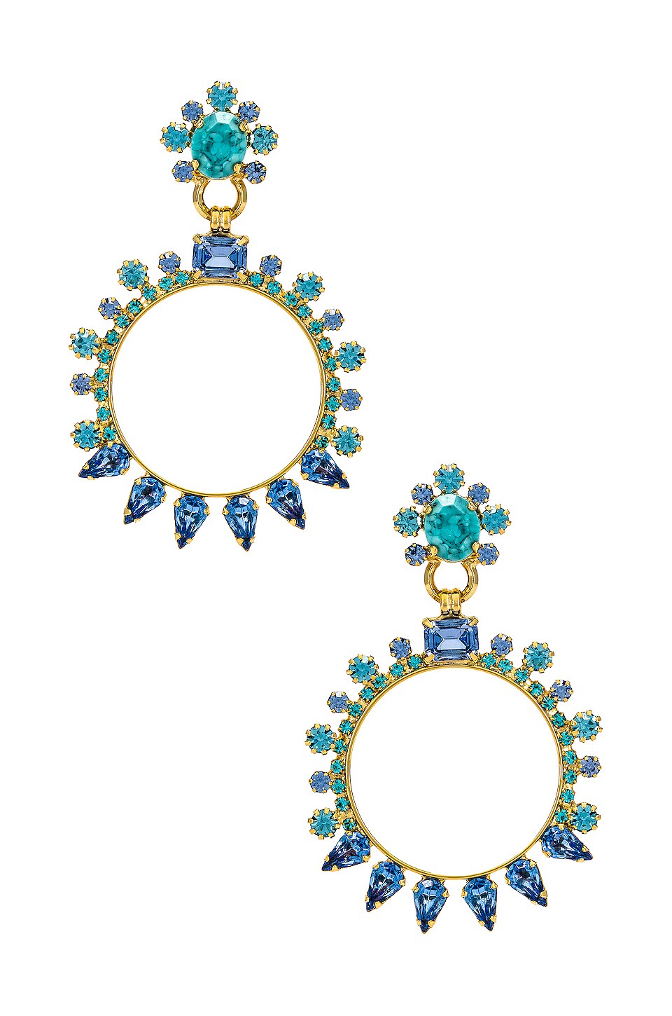 Elizabeth Cole Cecily Earrings in Blue | REVOLVE