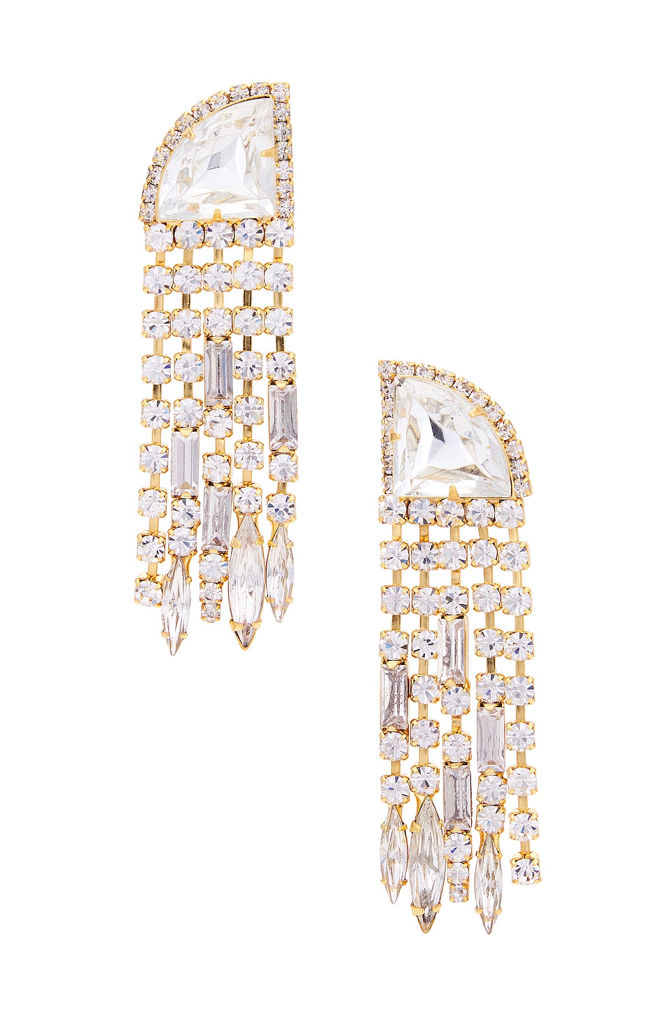 Elizabeth Cole Glory Earrings in Crystal | REVOLVE