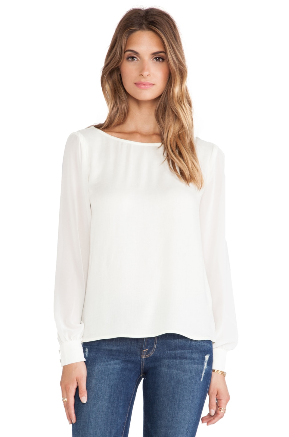 Ella Moss Stella Blouse in Cream | REVOLVE