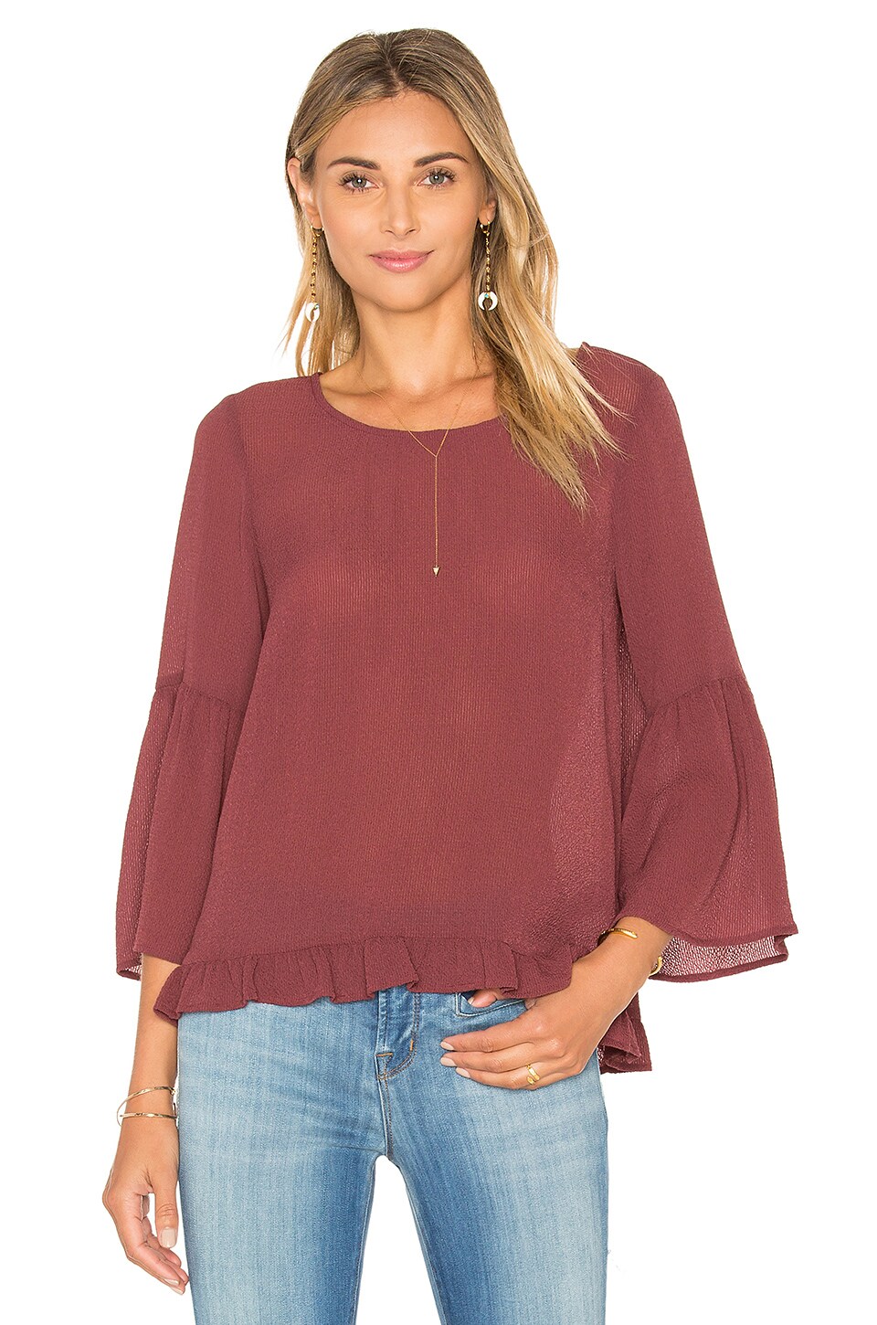 Ella Moss Nete Top in Port | REVOLVE