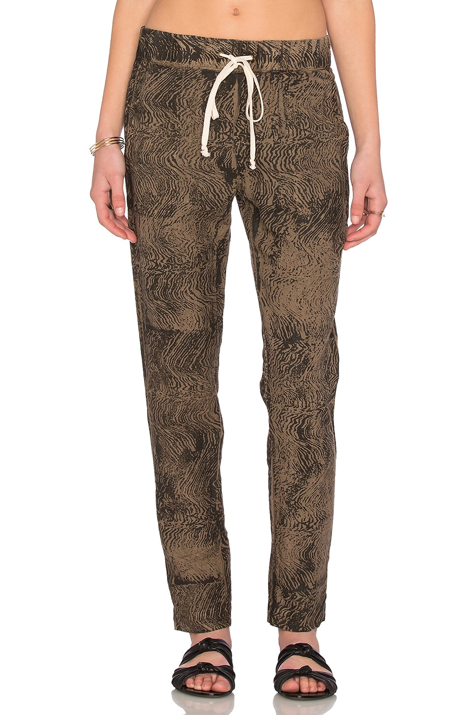 Enza Costa Linen Pant in Black Olive | REVOLVE