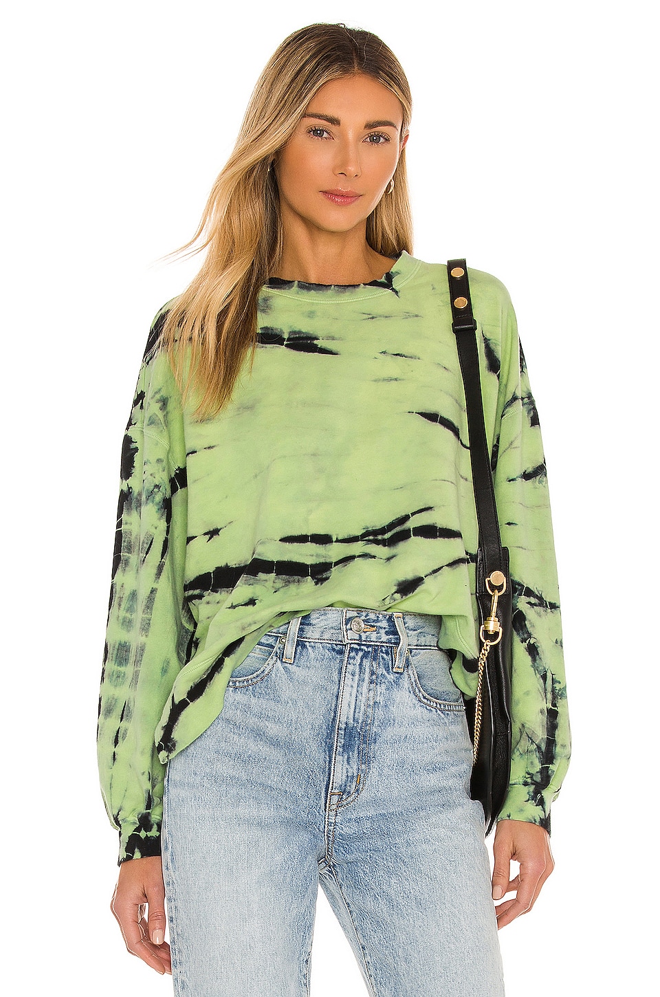 Electric & Rose Neil Sweatshirt in Onyx & Neon | REVOLVE