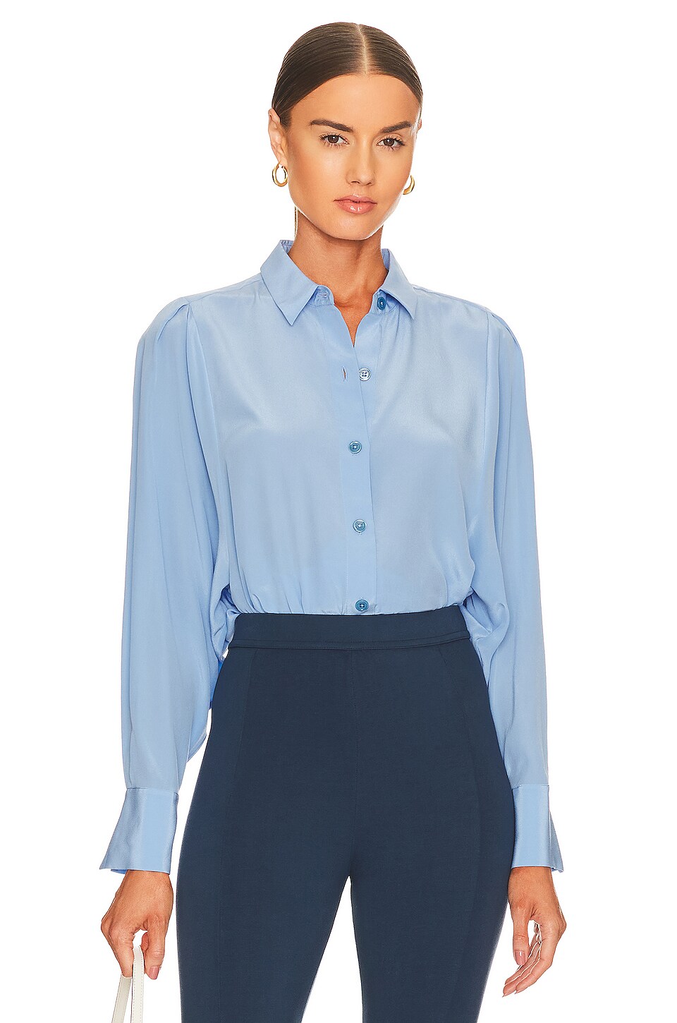 Equipment Shanton Blouse in Della Robbia | REVOLVE