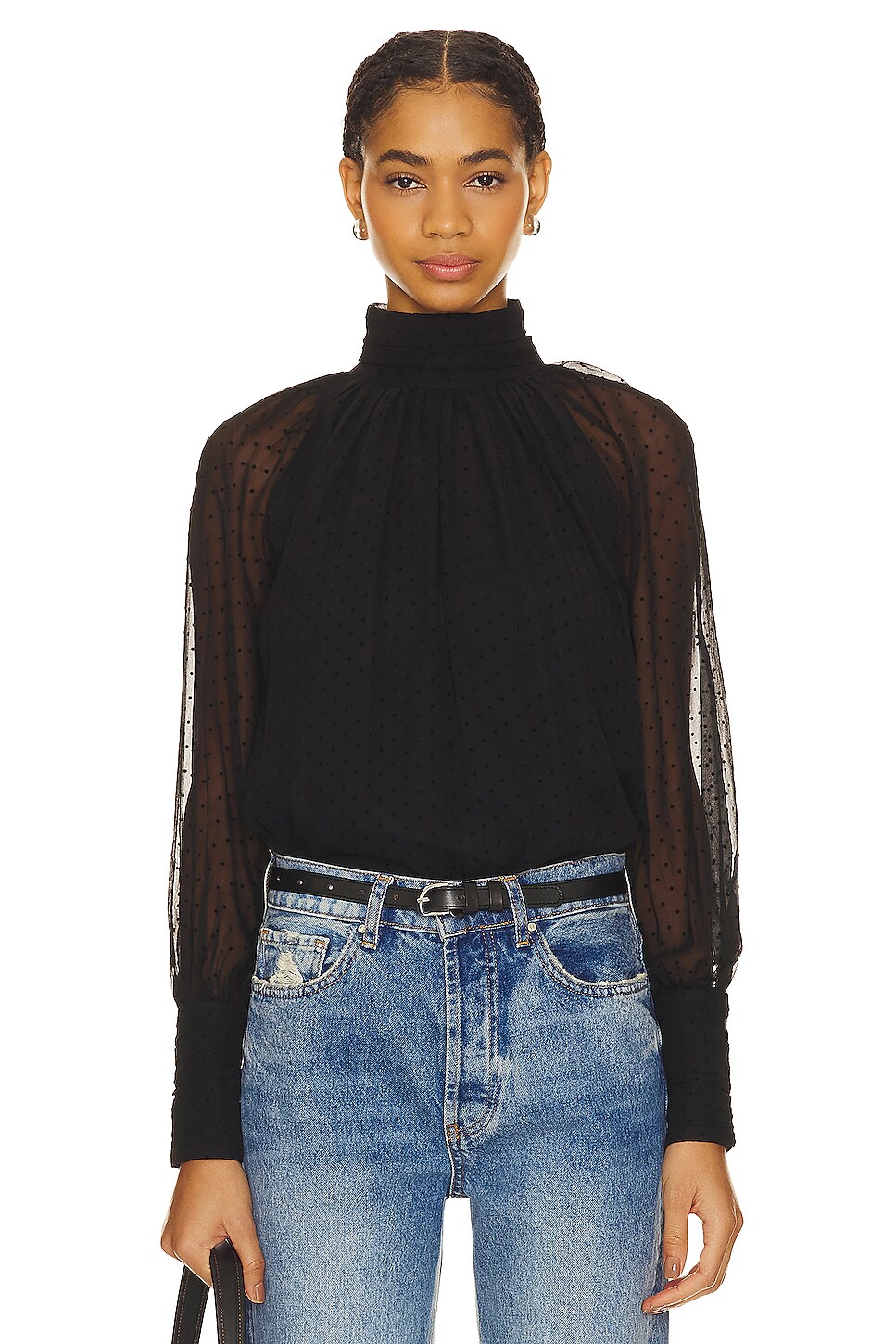 Equipment Lia Top in True Black | REVOLVE