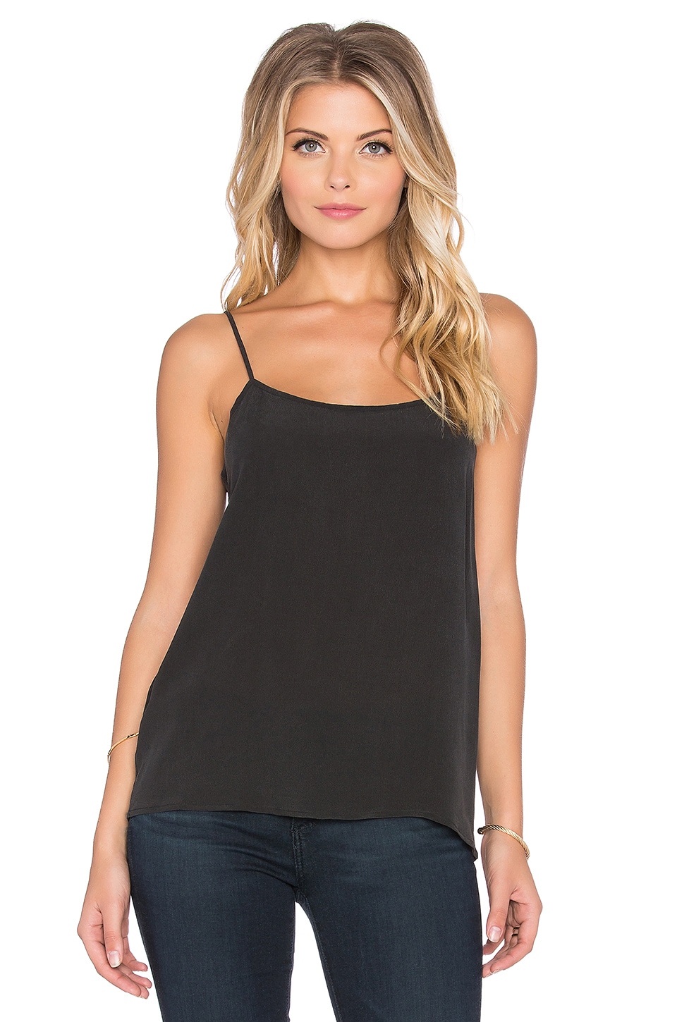 Equipment Cara Super Vintage Washed Cami in Black | REVOLVE