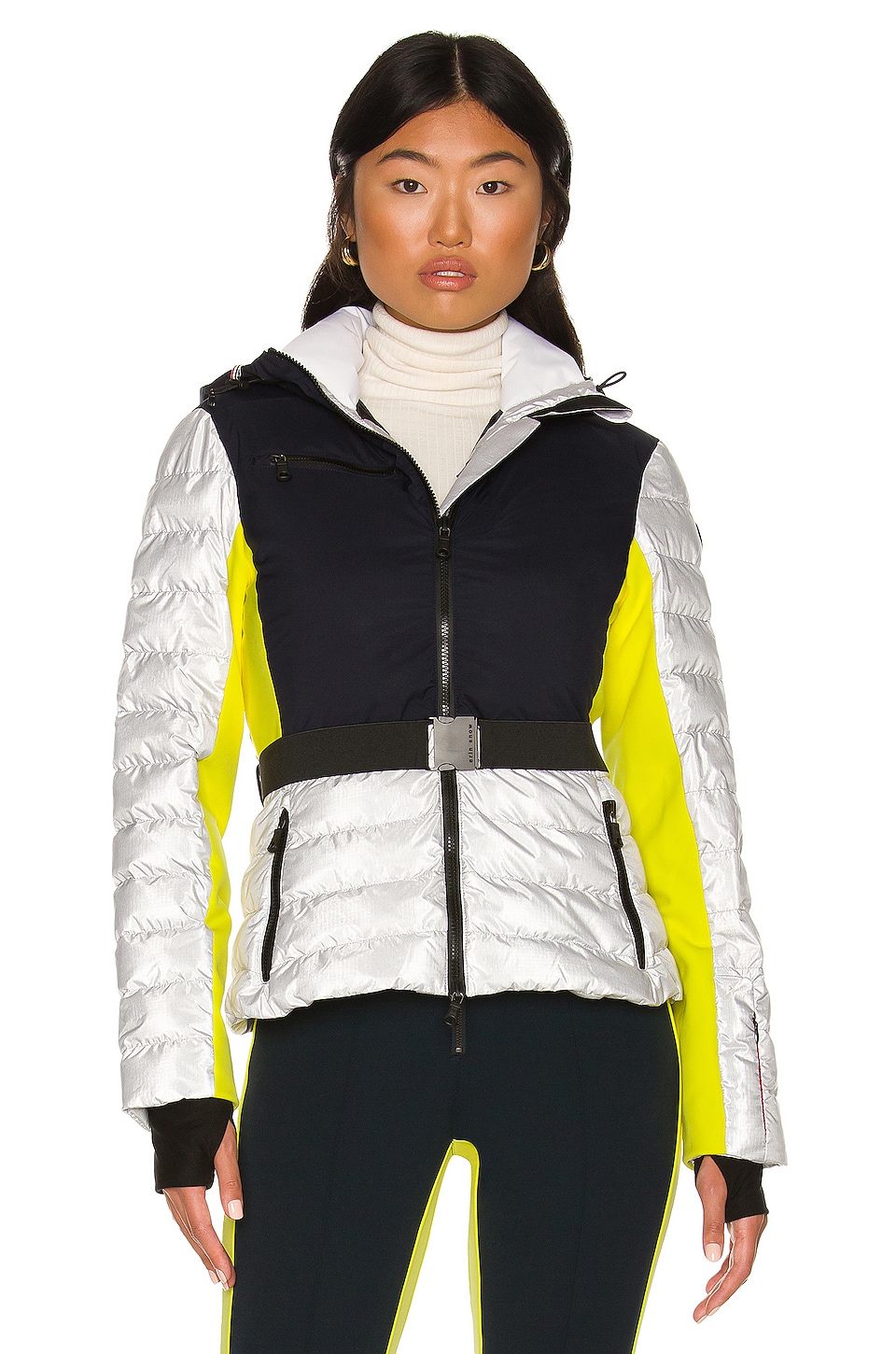 Erin Snow Kat Jacket in Navy & Silver Aluminum | REVOLVE