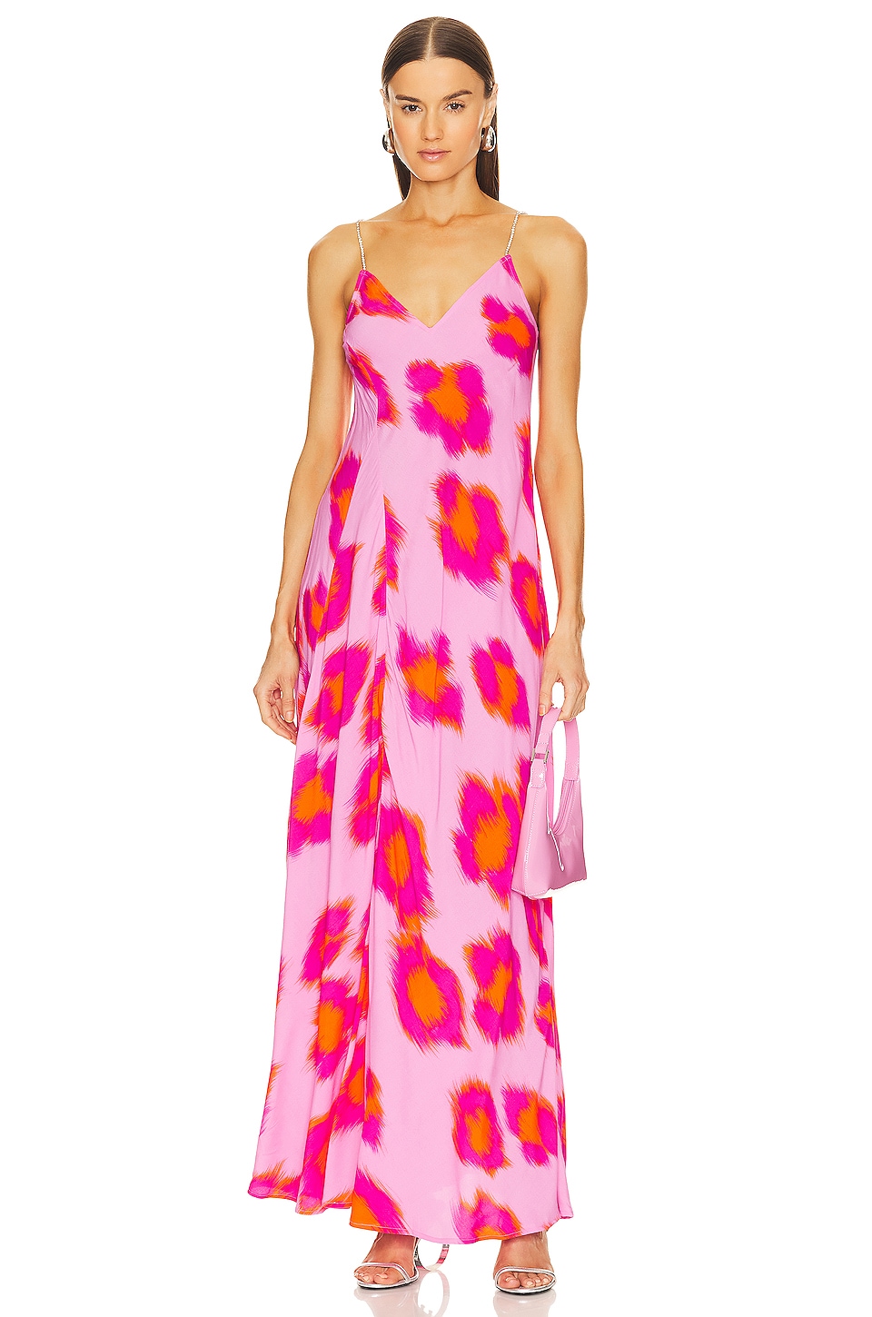 Essentiel Antwerp Dancer Rhinestone Slip Dress in Pink Nectar | REVOLVE