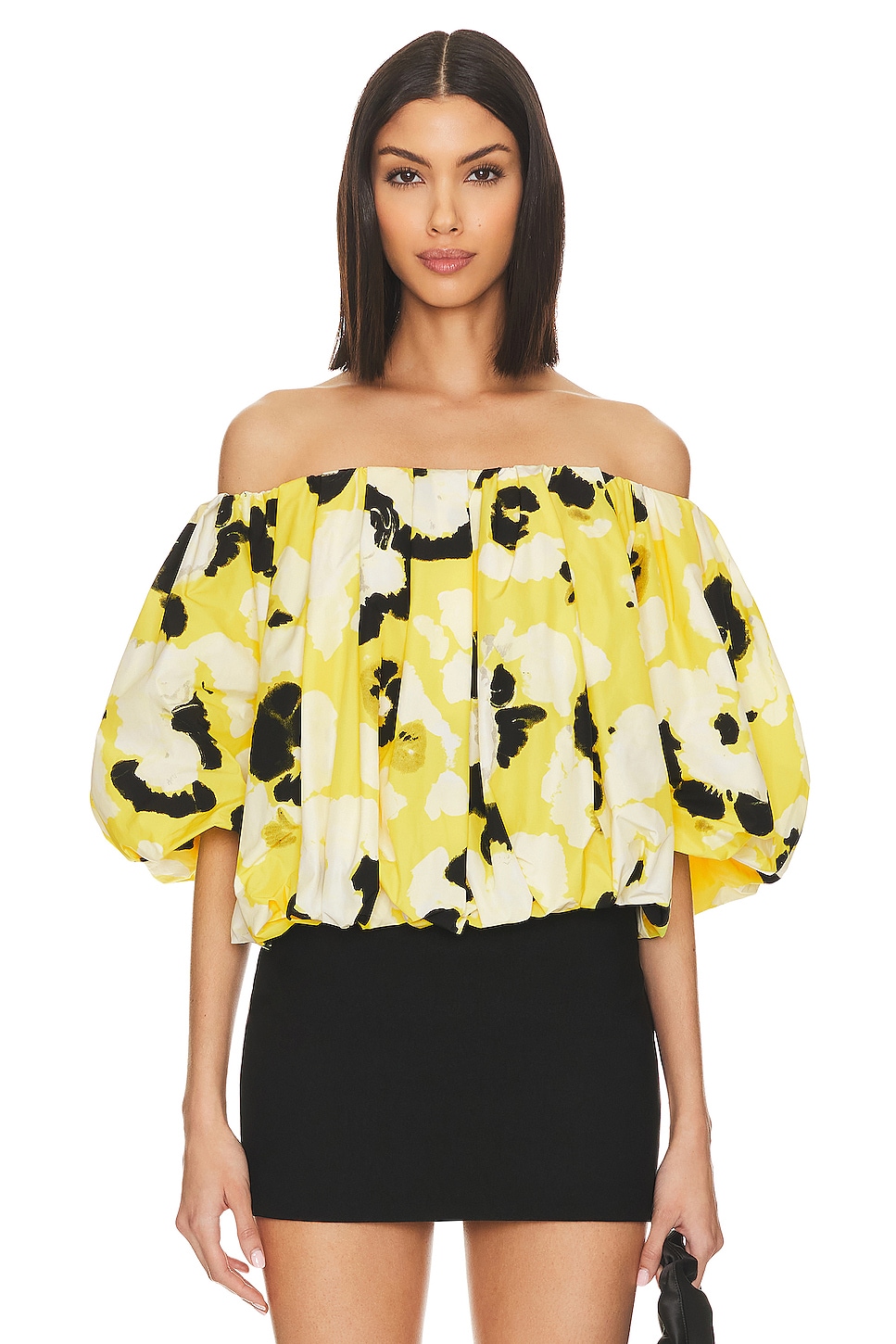 Essentiel Antwerp Frenchie Puff Sleeve Shirt in Lemon Juice | REVOLVE