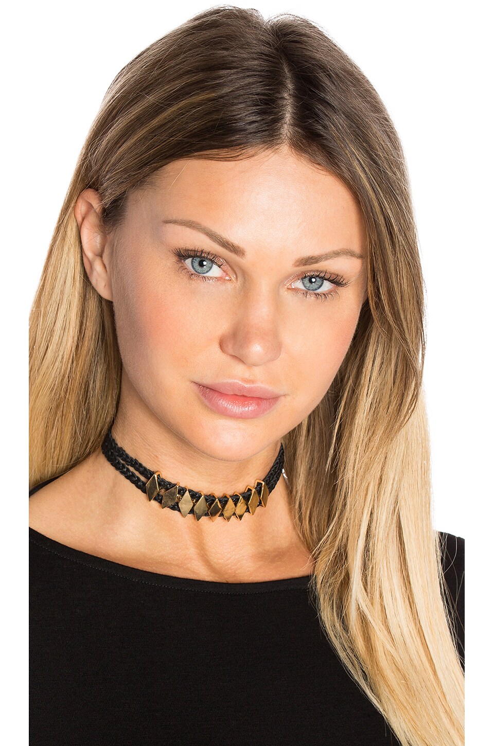 Ettika Double Braided Choker in Black | REVOLVE