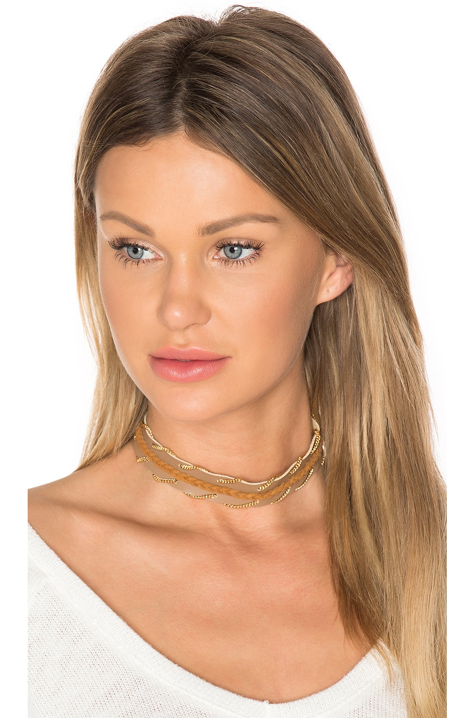 Ettika Braided Choker in Brown | REVOLVE