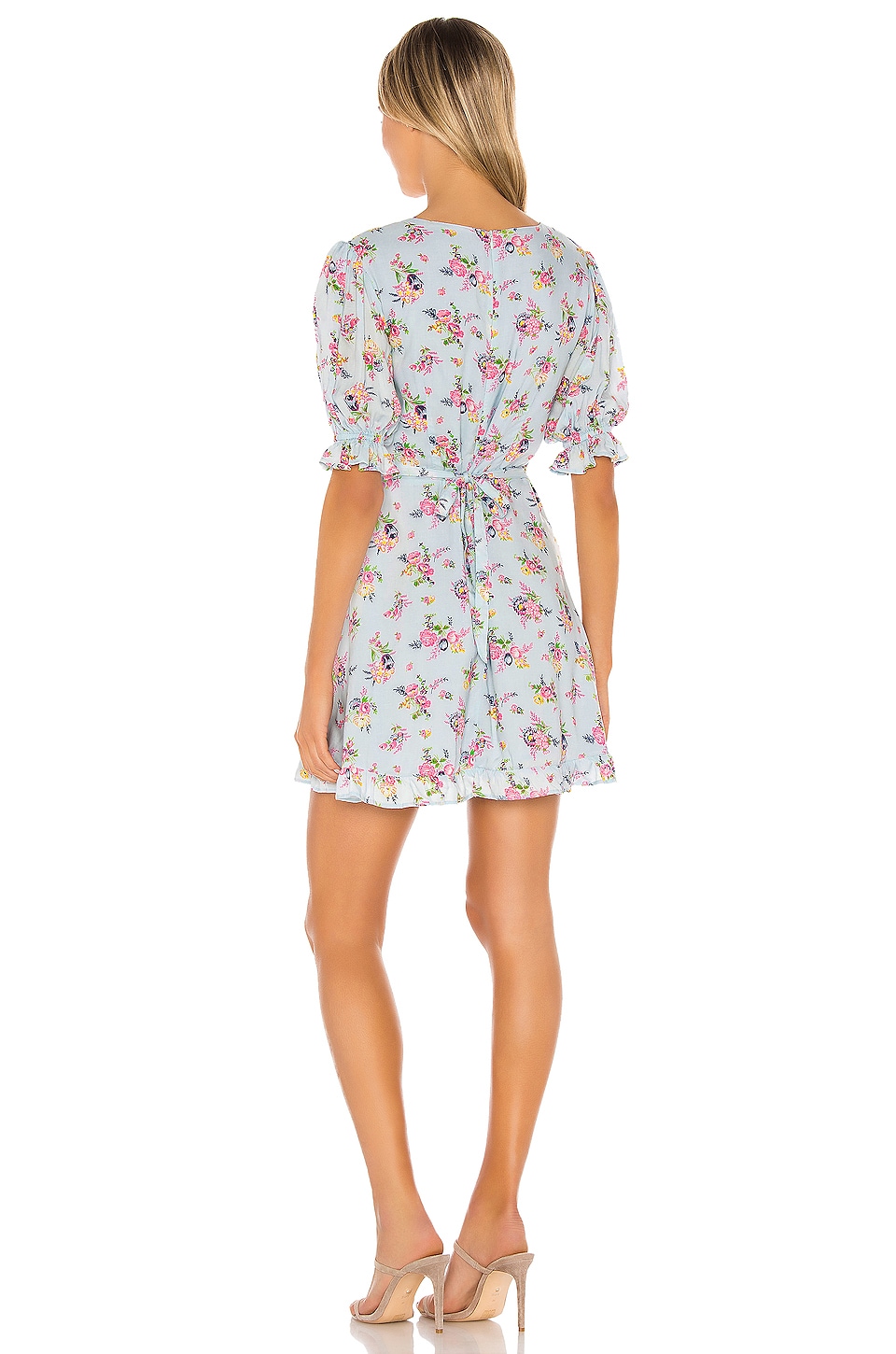 FAITHFULL THE BRAND Florence Mini Dress in Blue Juliette Floral | REVOLVE