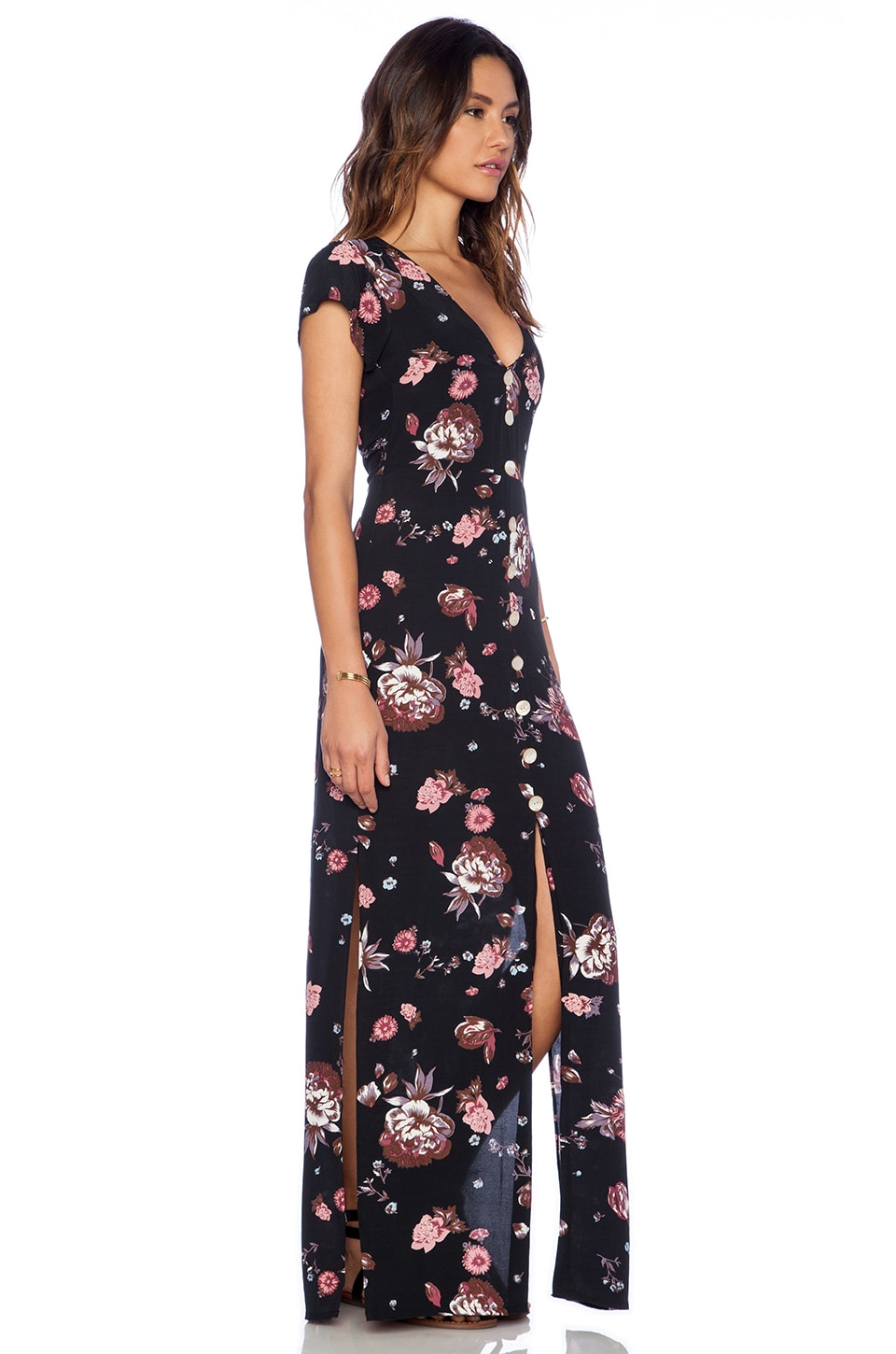 FAITHFULL THE BRAND ROBE MAXI CALYPSO en Nightingale Print | REVOLVE