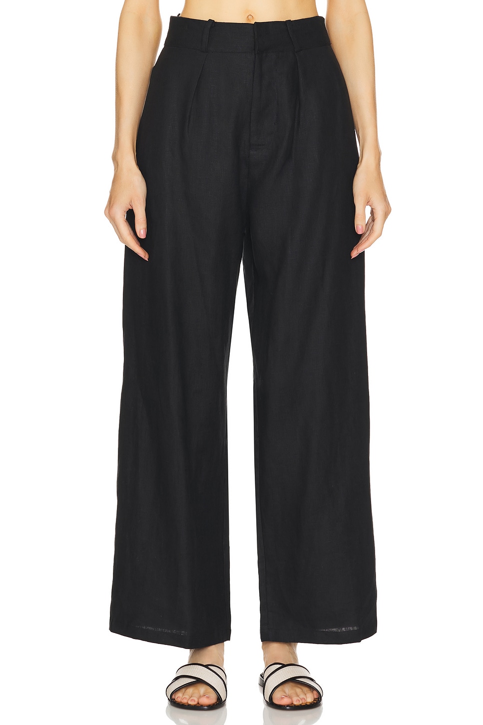 FAITHFULL THE BRAND Ida Pant in Black | REVOLVE