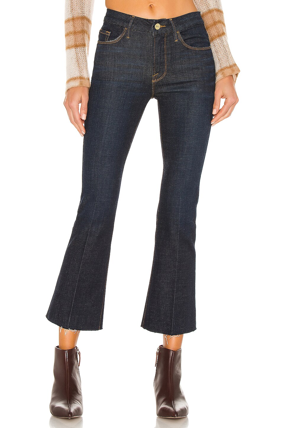 FRAME Le Crop Mini Boot in Saltair | REVOLVE