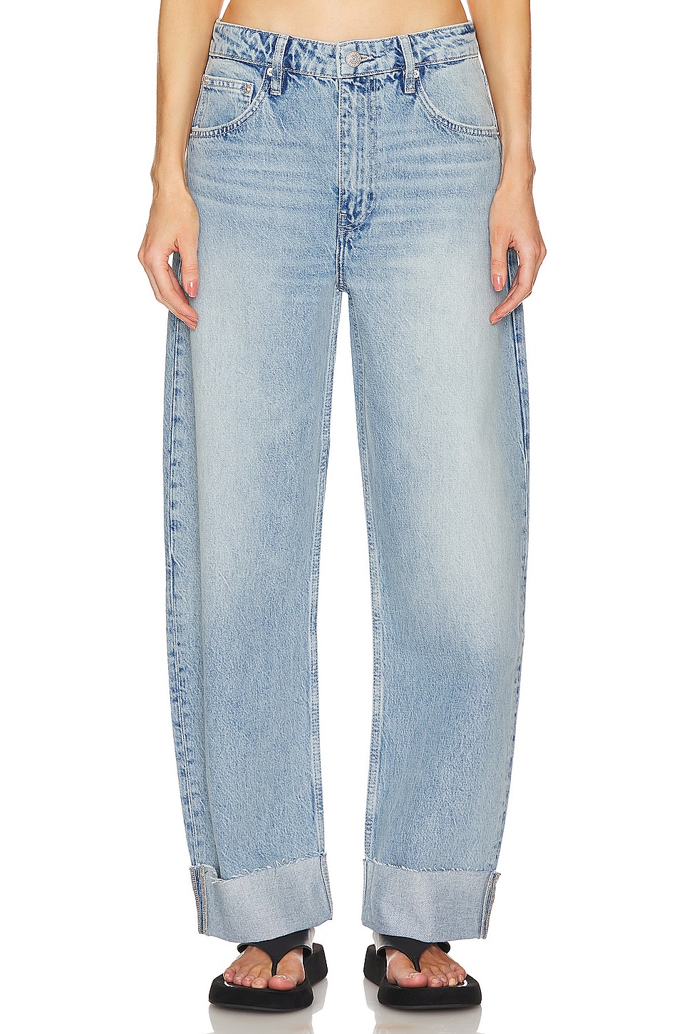 FRAME Long Barrel in Rhode | REVOLVE