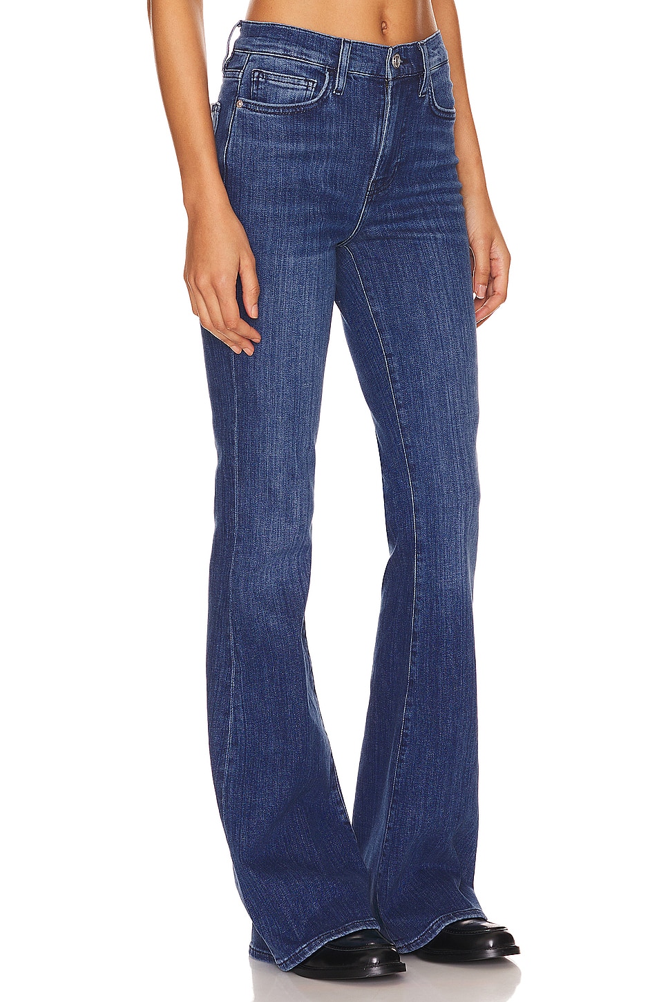 FRAME Le High Flare in Temple | REVOLVE