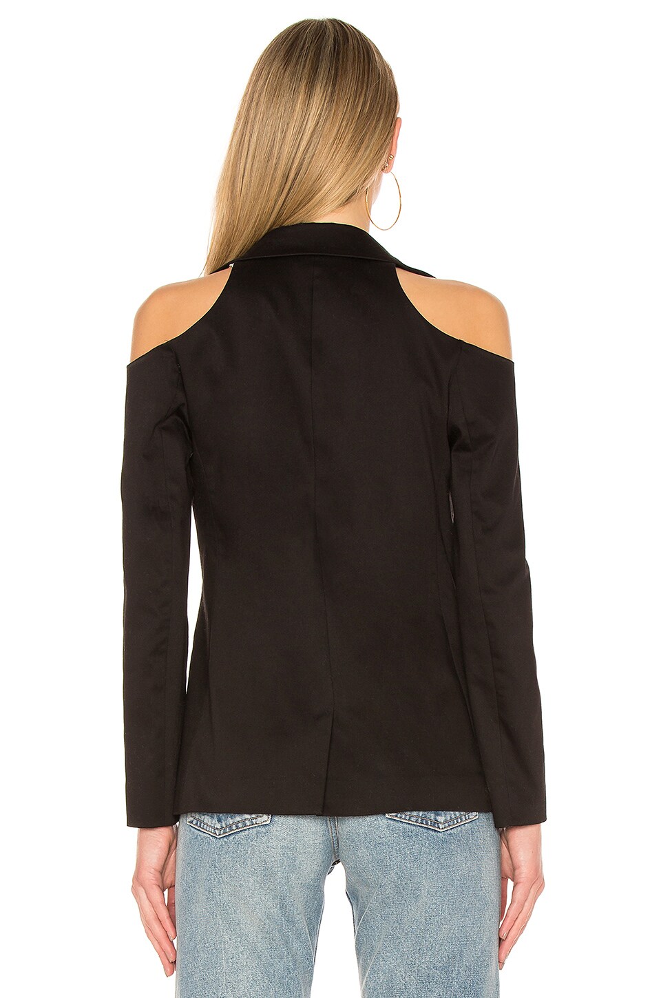 FRAME Shoulderless Jacket in Noir | REVOLVE