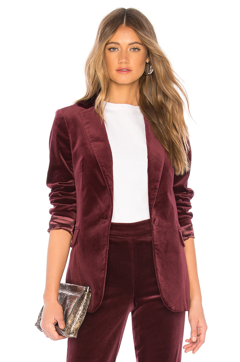 FRAME Classic Blazer in Pinot | REVOLVE