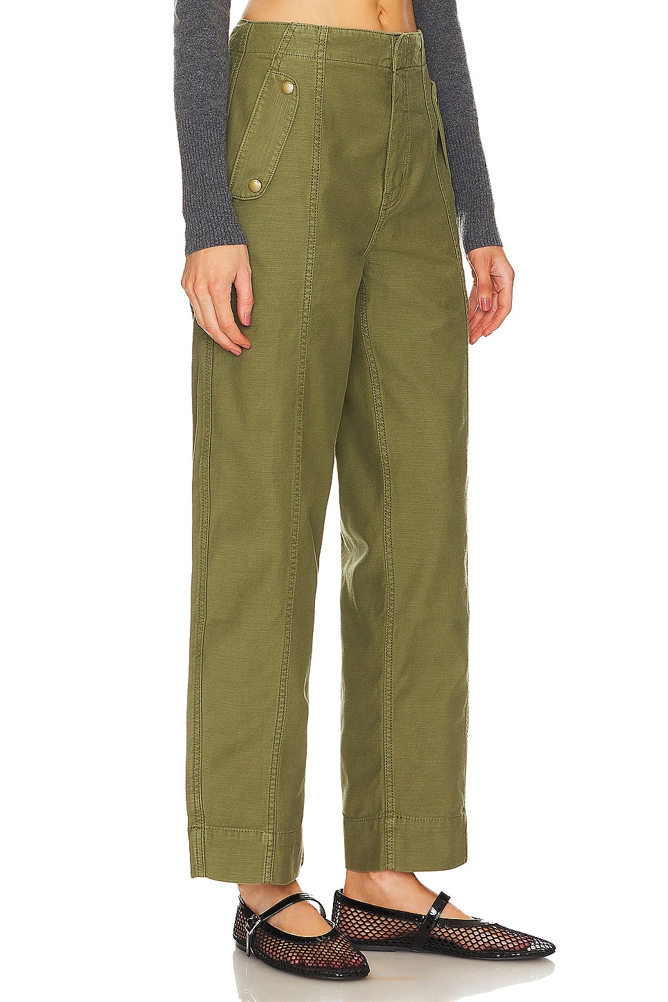 FRAME Utility Barrel in Washed Winter Moss | REVOLVE