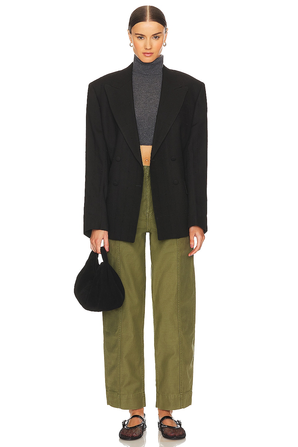 FRAME Utility Barrel in Washed Winter Moss | REVOLVE