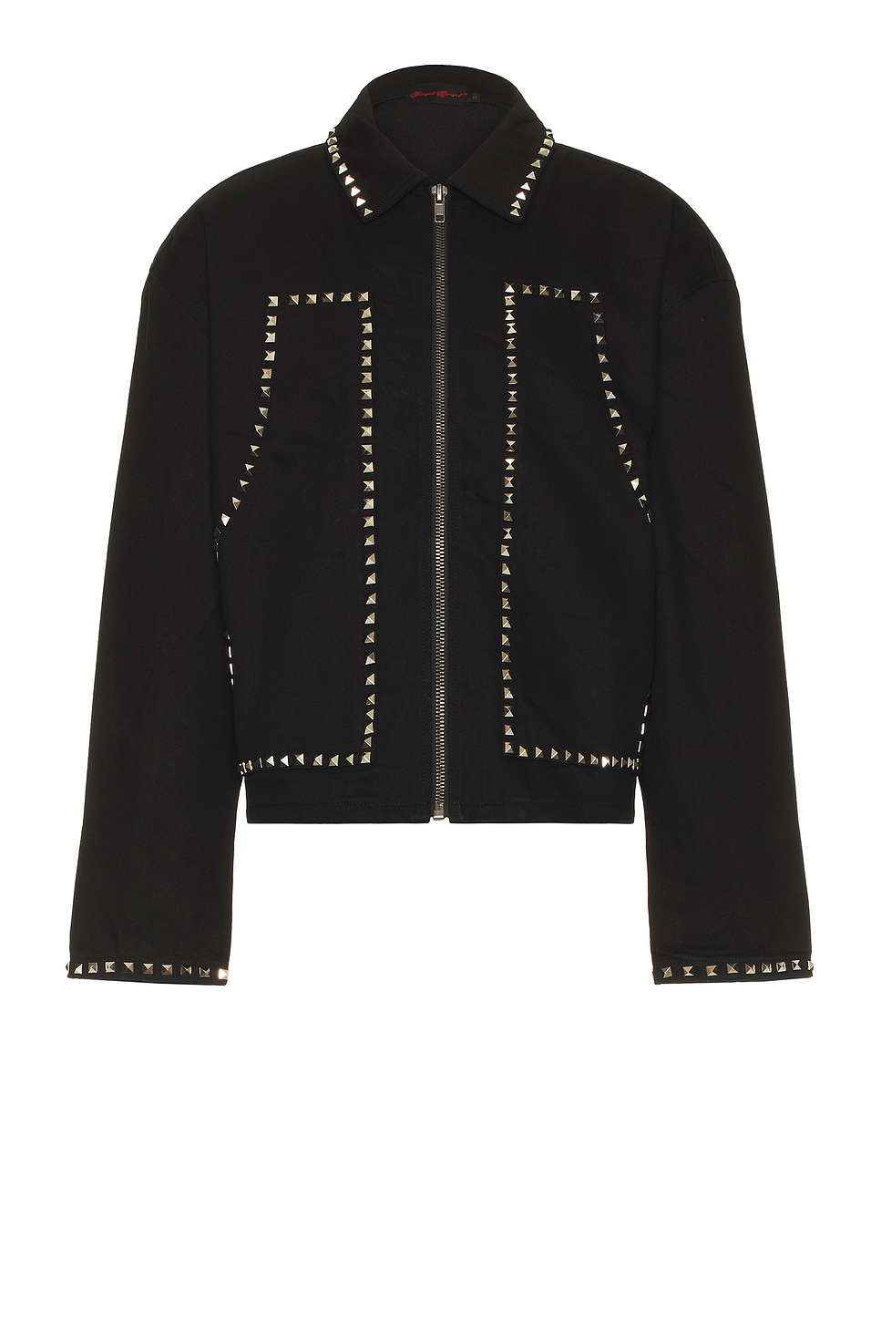 Funeral Apparel Studded Carpenter Jacket in Black | REVOLVE