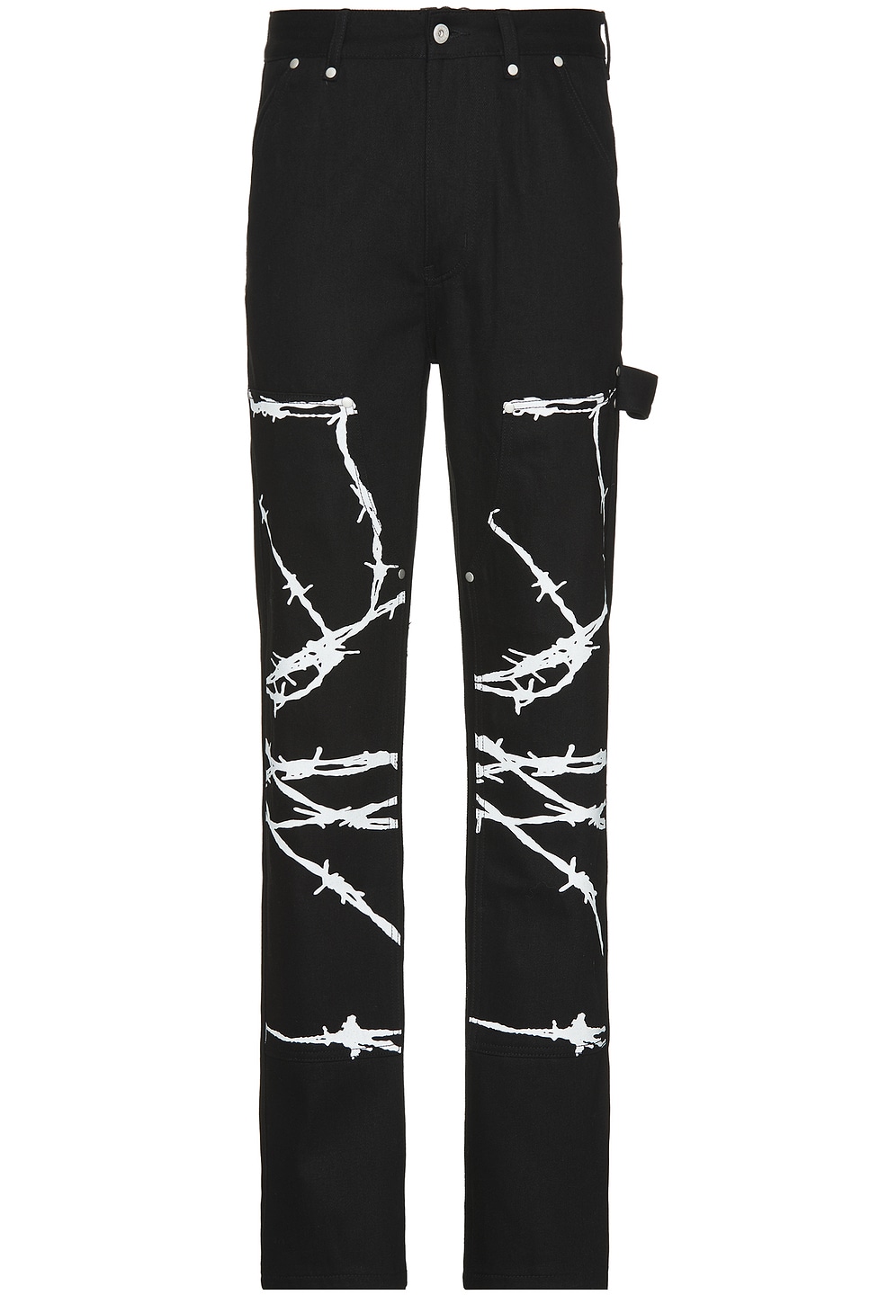 Funeral Apparel Barbed Wire Carpenter Pants in Black | REVOLVE