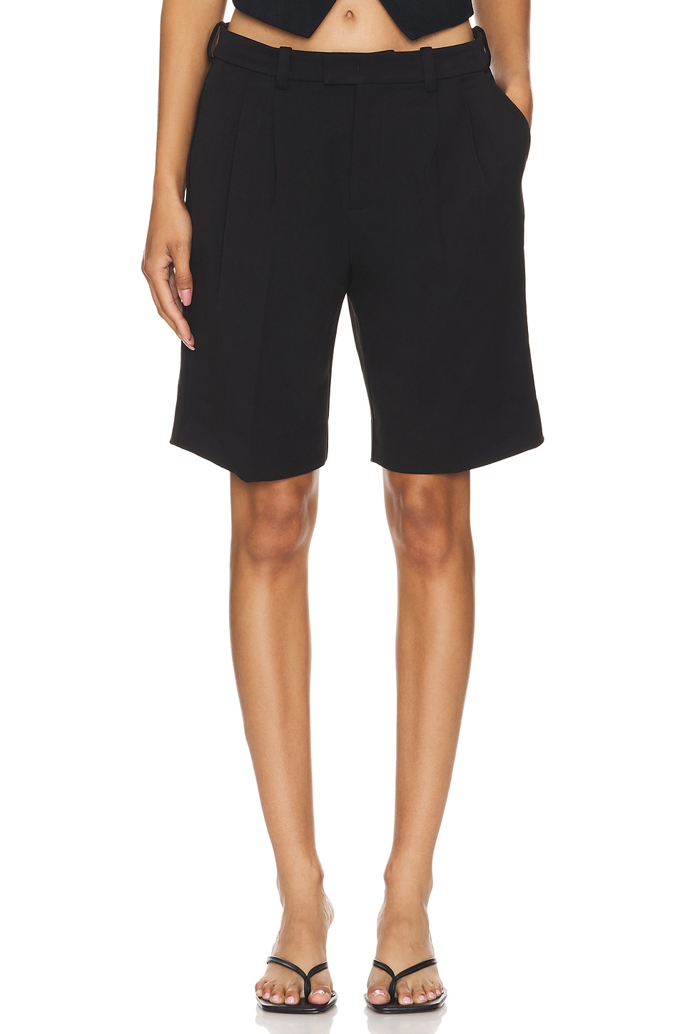 Favorite Daughter The Low Favorite Bermuda Short in Black | REVOLVE