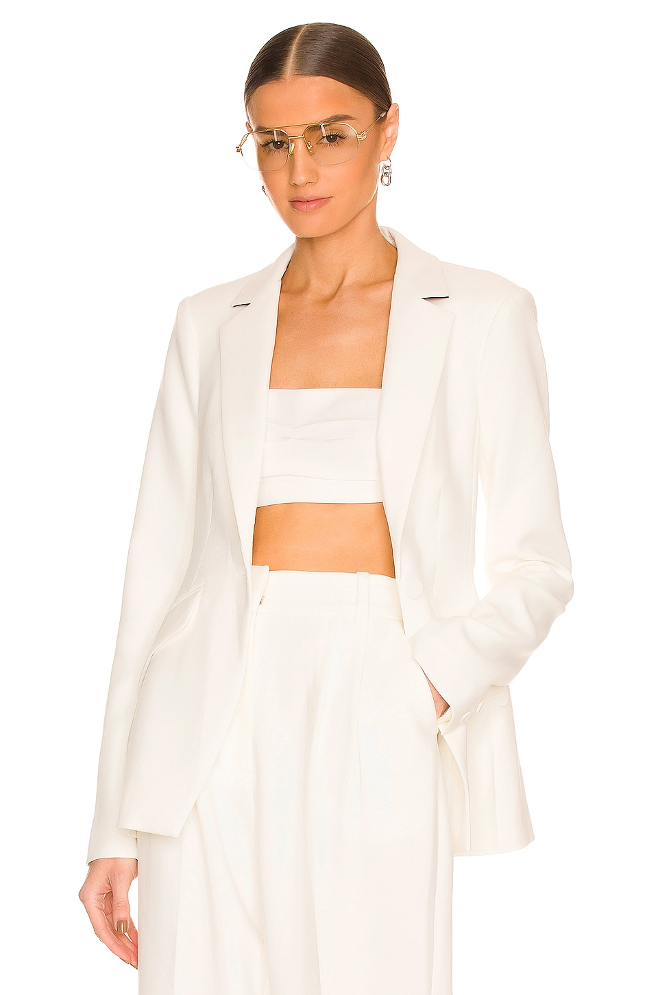 Favorite Daughter The Favorite Blazer in Ivory | REVOLVE